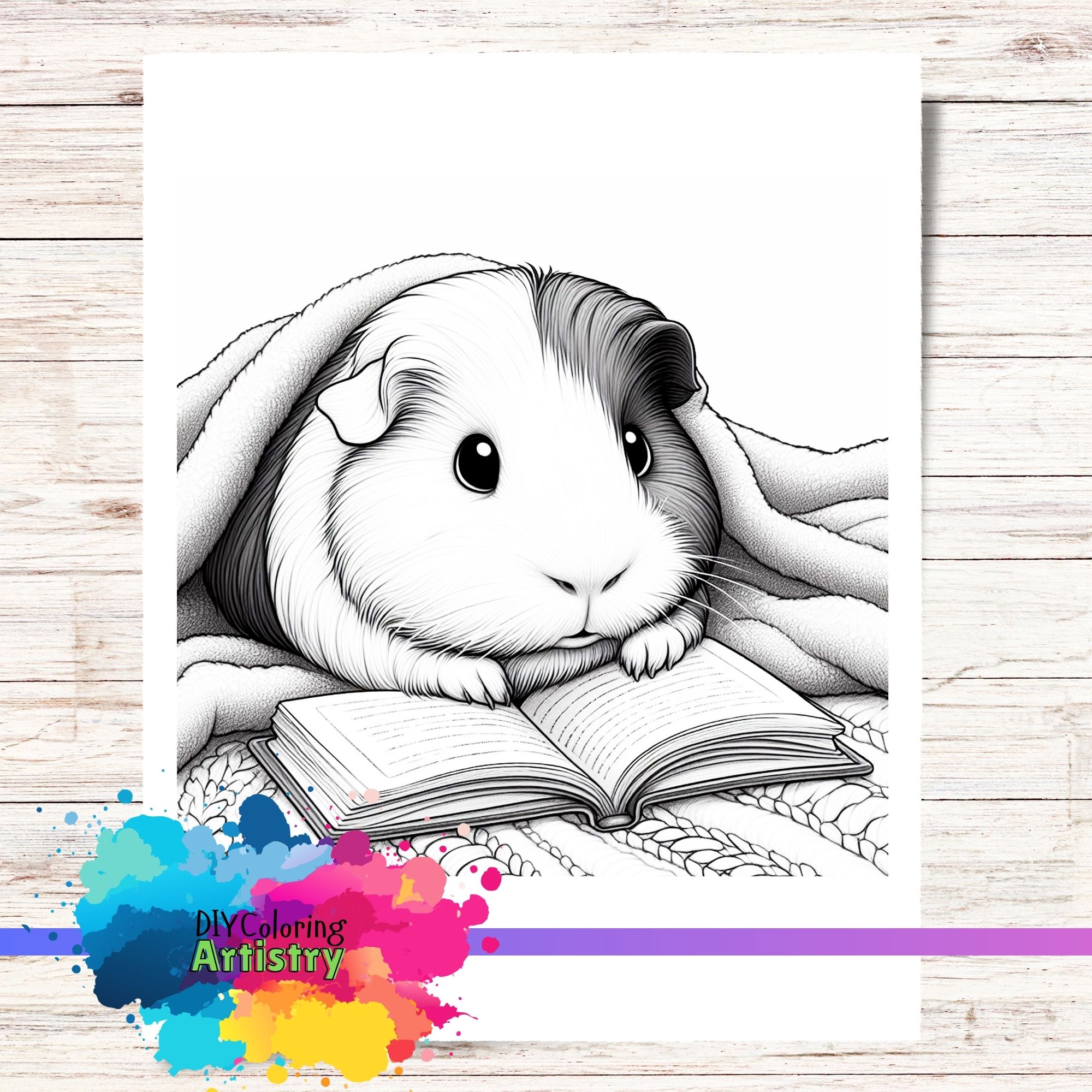 How To Color A Guinea Pig | Colored Pencil Tutorial - DIY Coloring Artistry