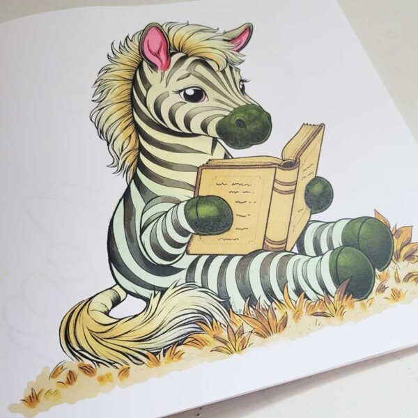 How to Color A Zebra With Alcohol Markers - DIY Coloring Artistry