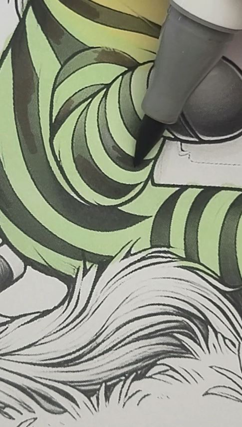 How to Color A Zebra With Alcohol Markers - DIY Coloring Artistry