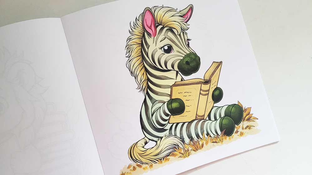 How to Color A Zebra With Alcohol Markers - DIY Coloring Artistry
