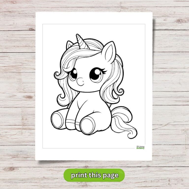19 Free Unicorn Coloring Pages To Print! - DIY Coloring Artistry