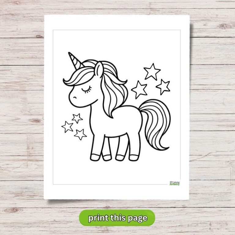 19 Free Unicorn Coloring Pages To Print! - DIY Coloring Artistry