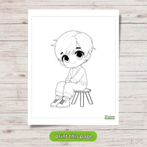 10 Free Boyish Coloring Pages To Print - DIY Coloring Artistry