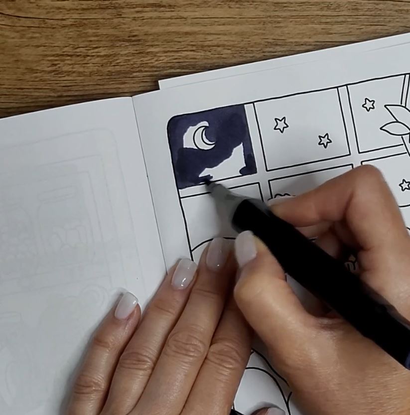 How To Color a Night Sky With Alcohol Markers - DIY Coloring Artistry