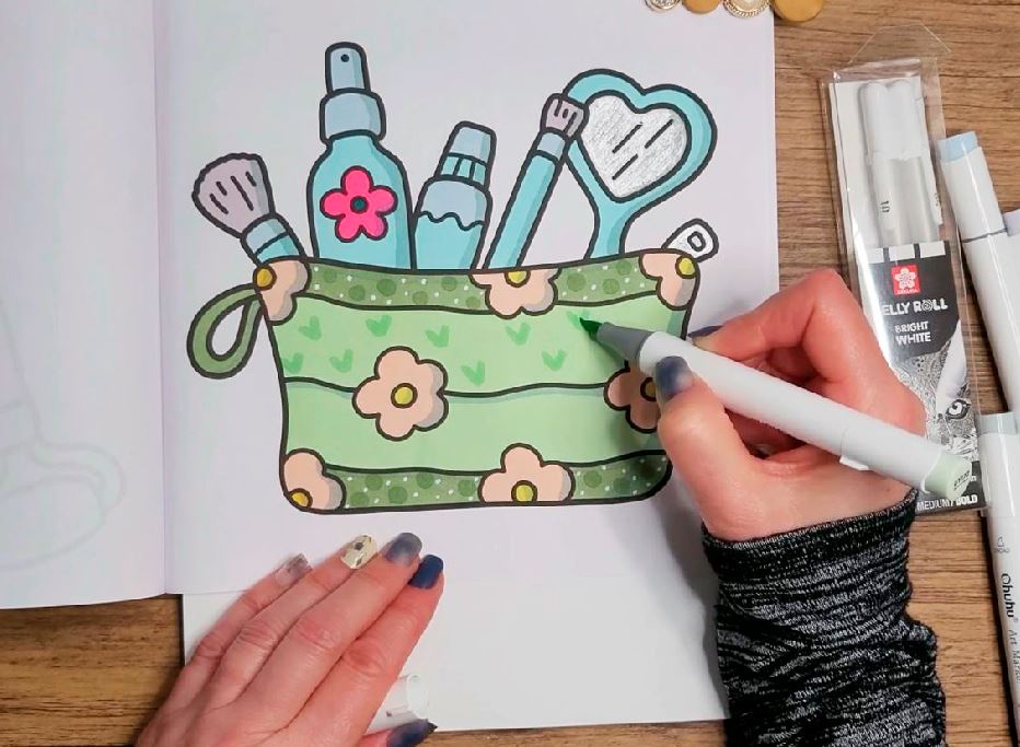 Coco Wyo Glow Cosmetics Coloring Book Review - DIY Coloring Artistry