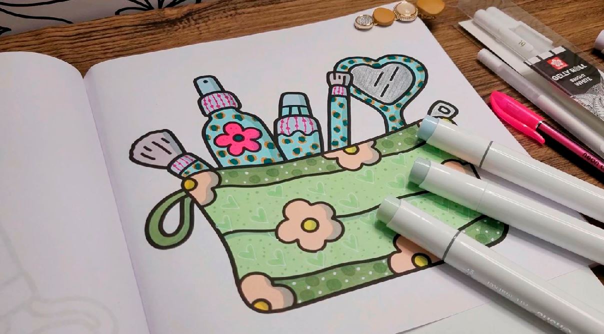 Coco Wyo Glow Cosmetics Coloring Book Review - DIY Coloring Artistry